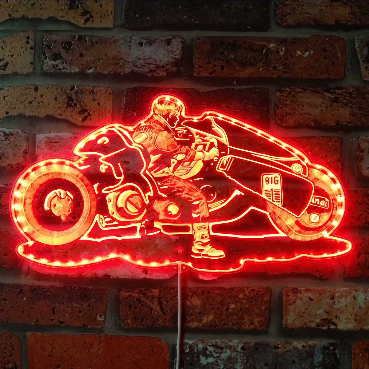 Akira Shotaro Kaneda's Bike Dynamic RGB Edge Lit LED Sign | ledlabcave