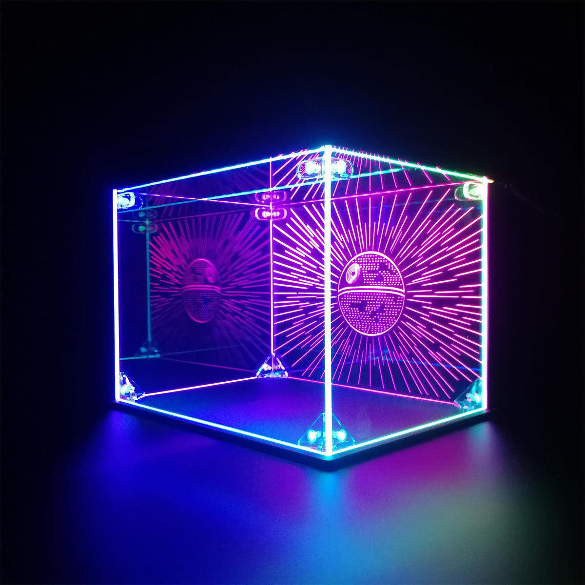 Death Star Theme LED Display Case For Lego Star Wars Set | LED LAB CAVE