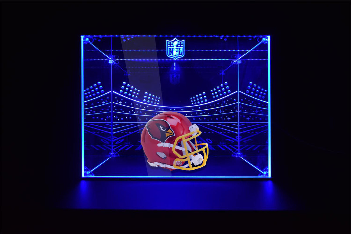 Arizona Cardinals Football Helmet LED Light Display Case | Football Me