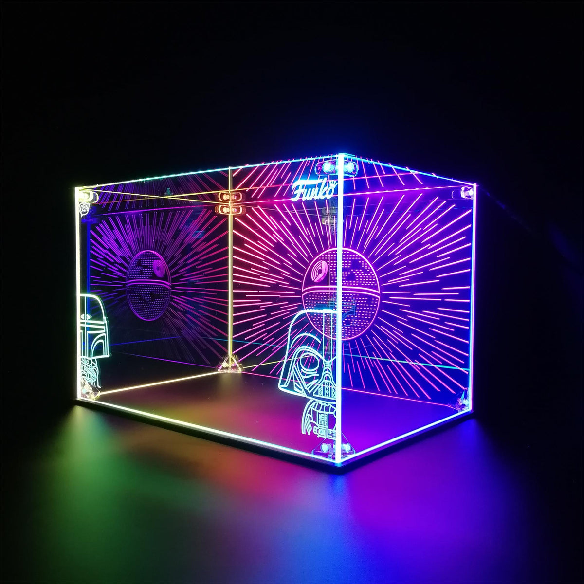 Custom Funko Pop Star Wars Figures Toy LED Display Case | LED LAB CAVE