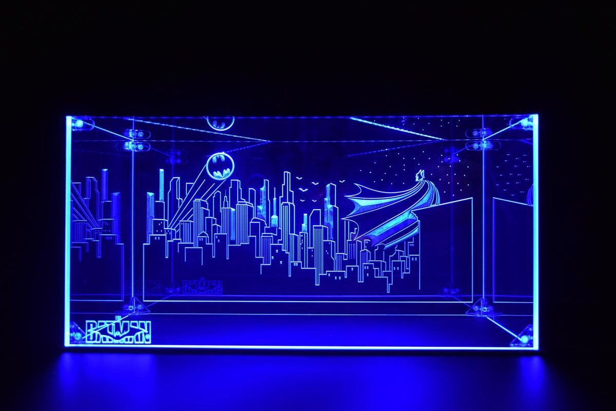 Acrylic RGB Light Display Case For Lego Batman Mobile | LED LAB CAVE