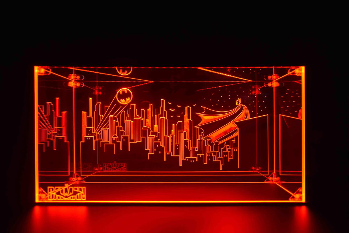 Acrylic RGB Light Display Case For Lego Batman Mobile | LED LAB CAVE