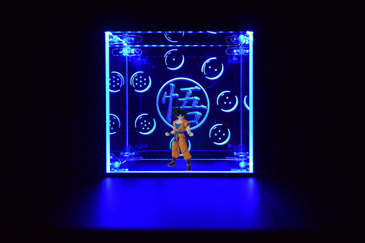 LED Display Case For Dragon Ball Goku Action Figure, Collectible Figur