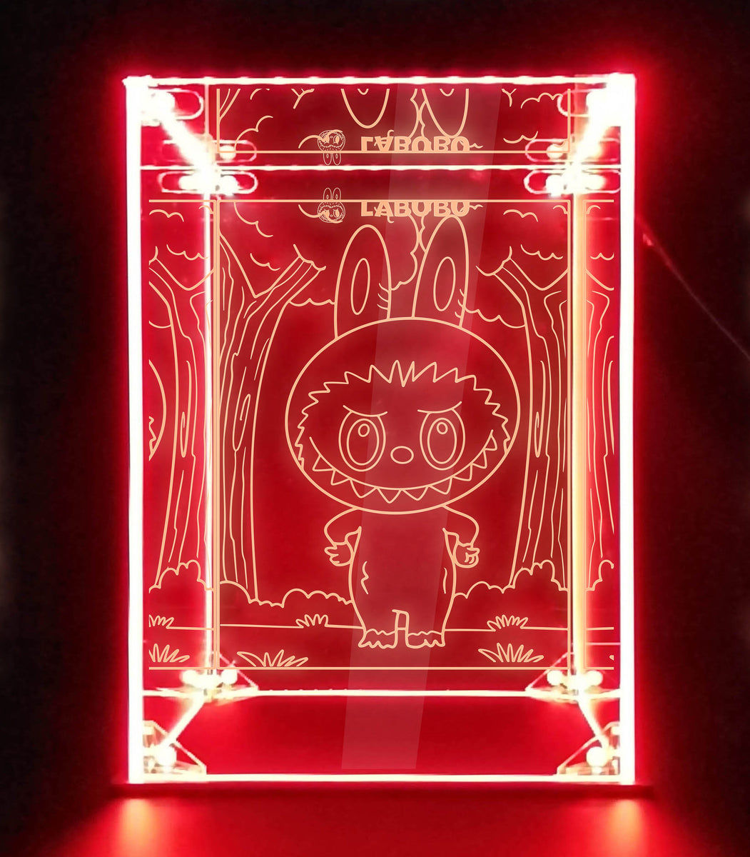 Labubu Monsters Doll LED Display Case, Blind Box Showcase