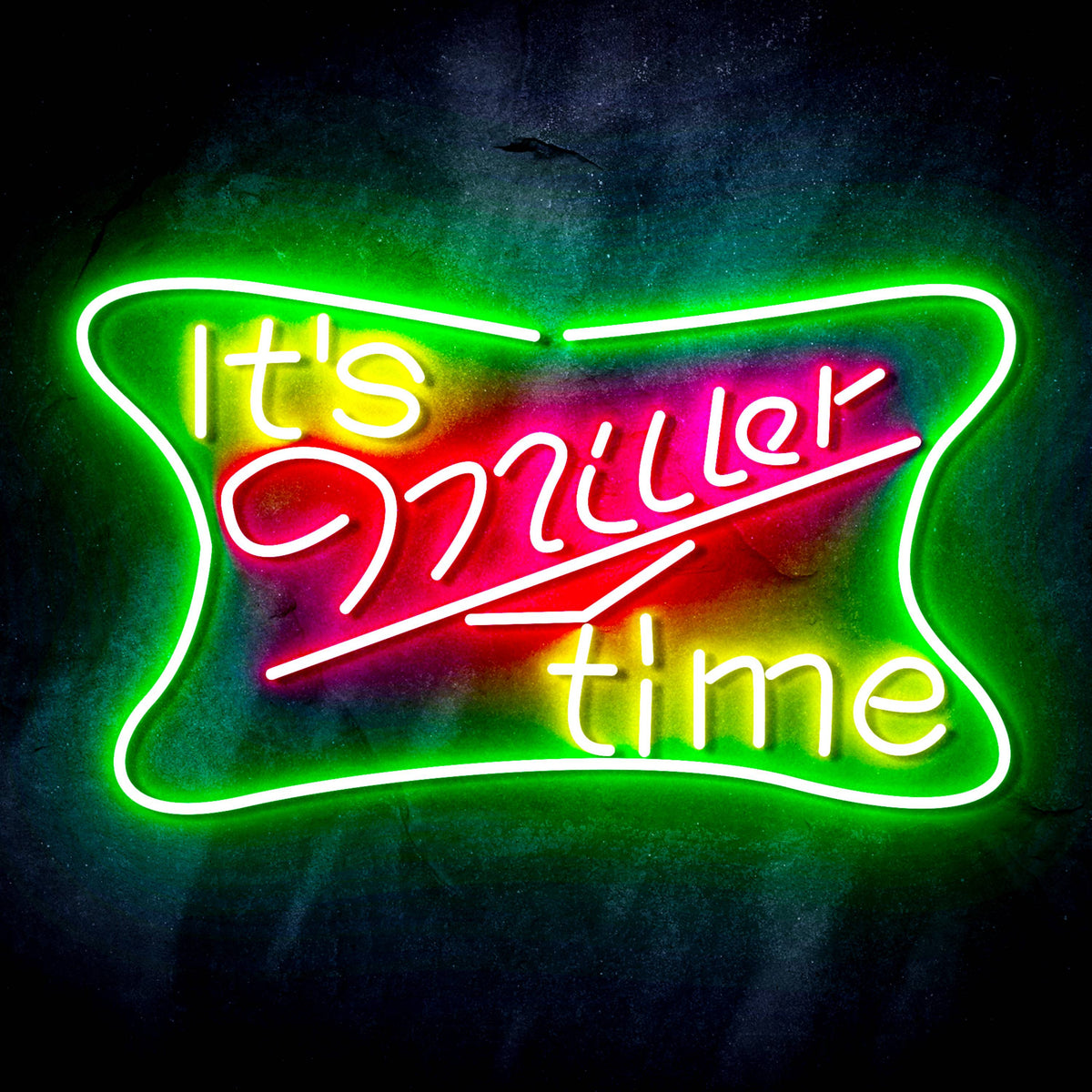 It's Miller time Neon-like Sign Beer Bar Decor -LEDLABCAVE