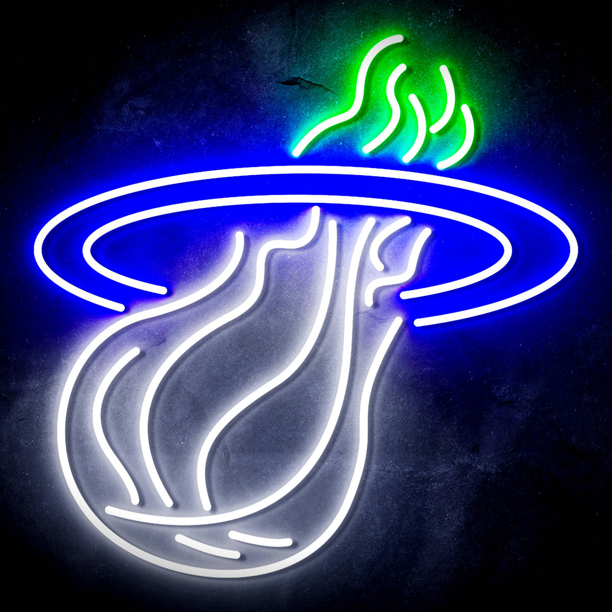 NBA Miami Heat Neon-like Sign Beer Bar Decor -LEDLABCAVE