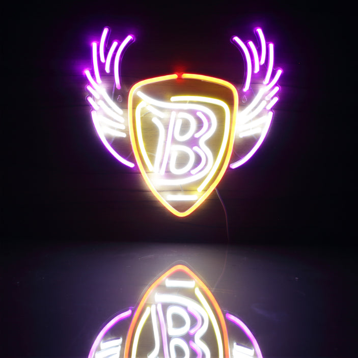 NFL Baltimore Ravens Handmade Neon Flex LED Sign | Birthday Gift For Him