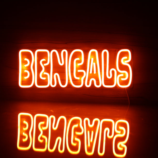 NFL Cincinnati BENGALS Handmade Neon Flex LED Sign | Birthday Gift For Him