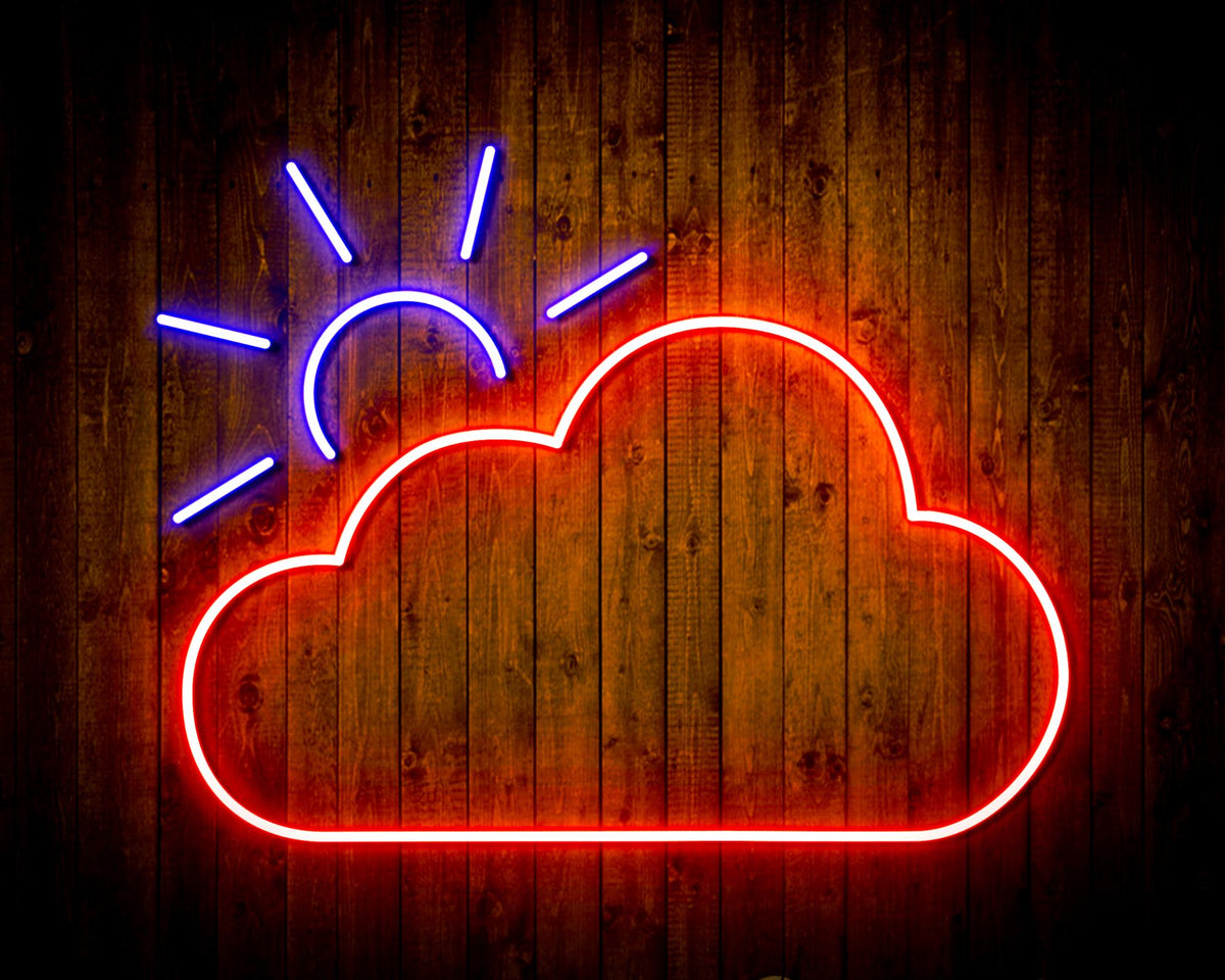 Sun and Cloud LED Neon Sign - JoyatWall