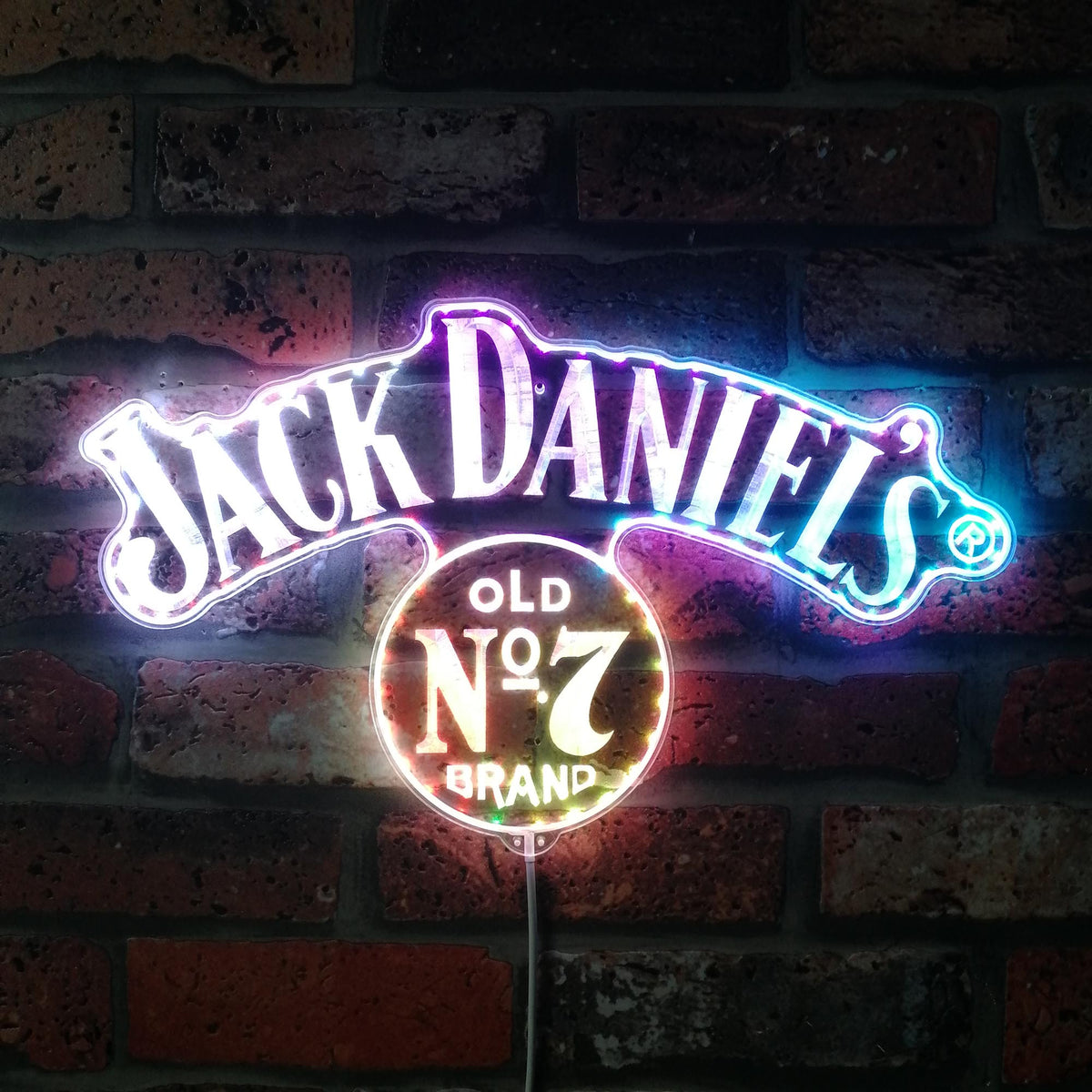 Jack Daniel's Old No.7 Pub Dynamic RGB Edge Lit LED Sign | ledlabcave