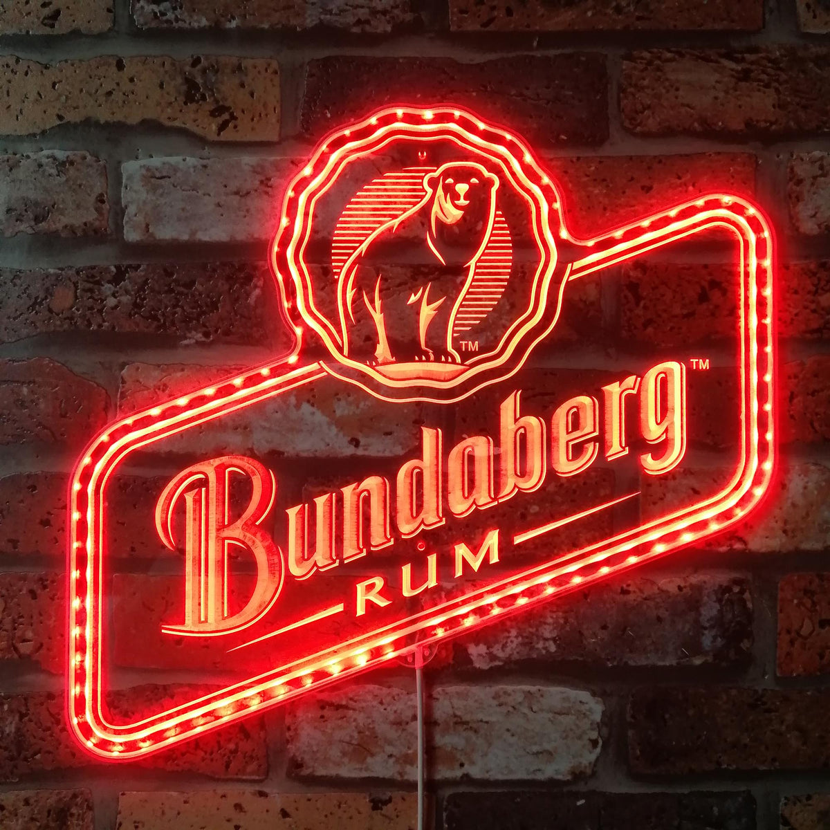 Bundaberg Rum Dynamic RGB Edge Lit LED Sign | ledlabcave