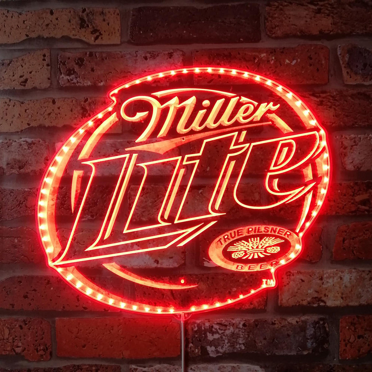Miller Lite Dynamic RGB Edge Lit LED Sign | ledlabcave