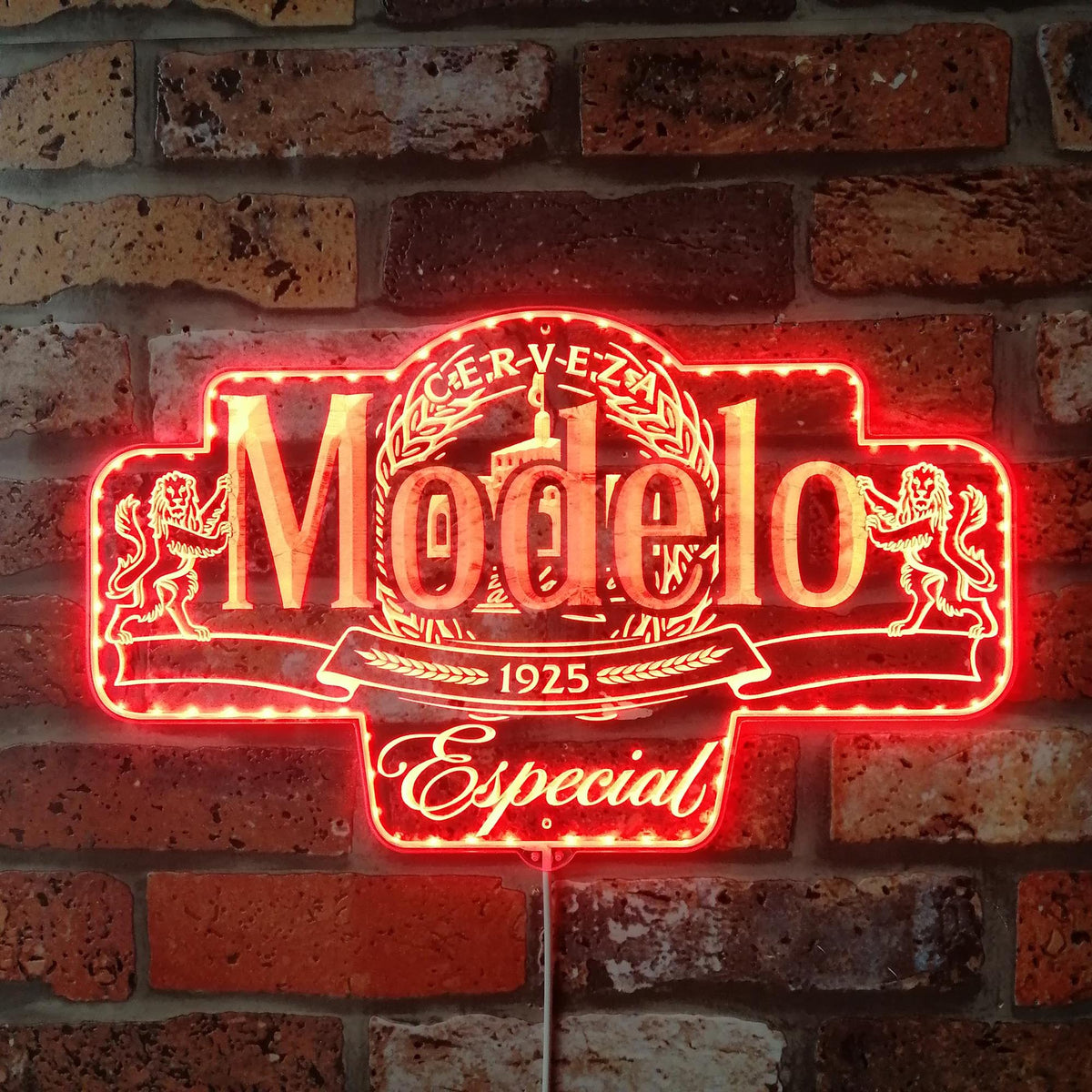 Modelo Especial Dynamic RGB Edge Lit LED Sign | LED LAB CAVE