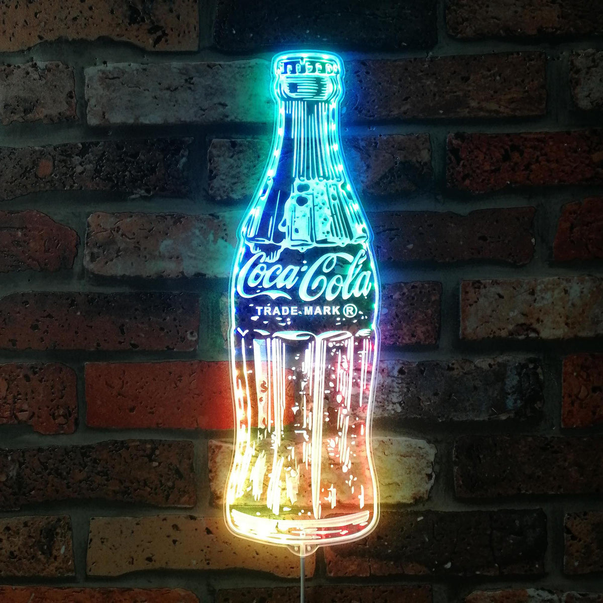 Coca Cola Dynamic RGB Edge Lit LED Sign | LED LAB CAVE