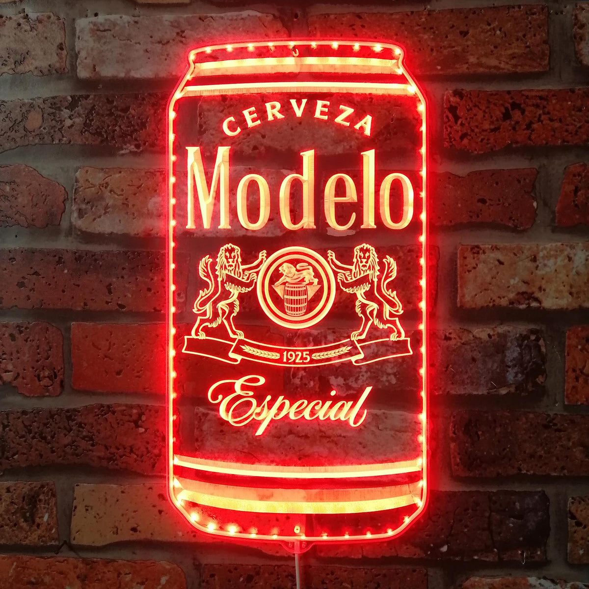 Modelo Cerveza Can Dynamic RGB Edge Lit LED Sign | LED LAB CAVE