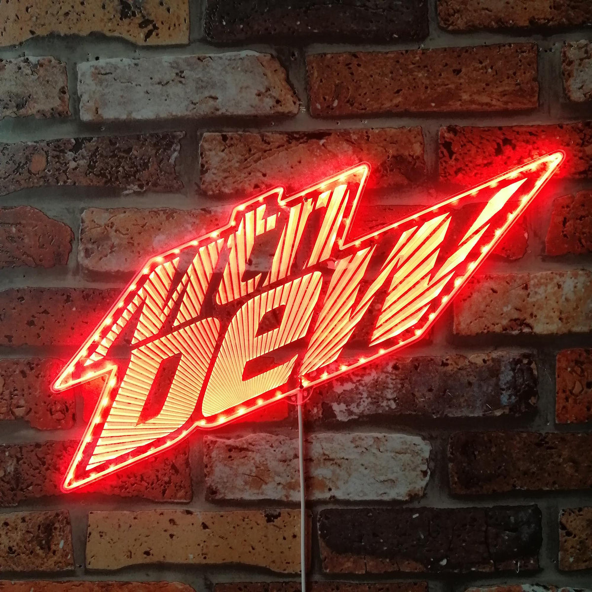 Mtn Dew Dynamic RGB Edge Lit LED Sign | LED LAB CAVE