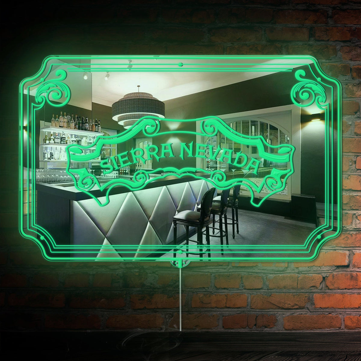 Sierra Neveda RGB LED Neon Sign with Elegant Mirror Backing | PROLEDSIGN