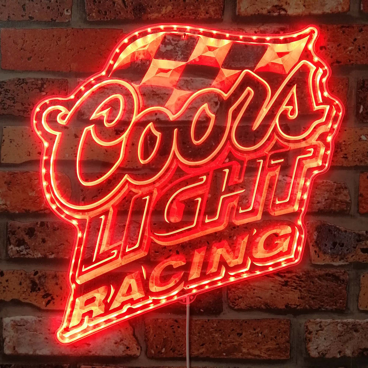 coors light racing Dynamic RGB Edge Lit LED Sign | PROLEDSIGN
