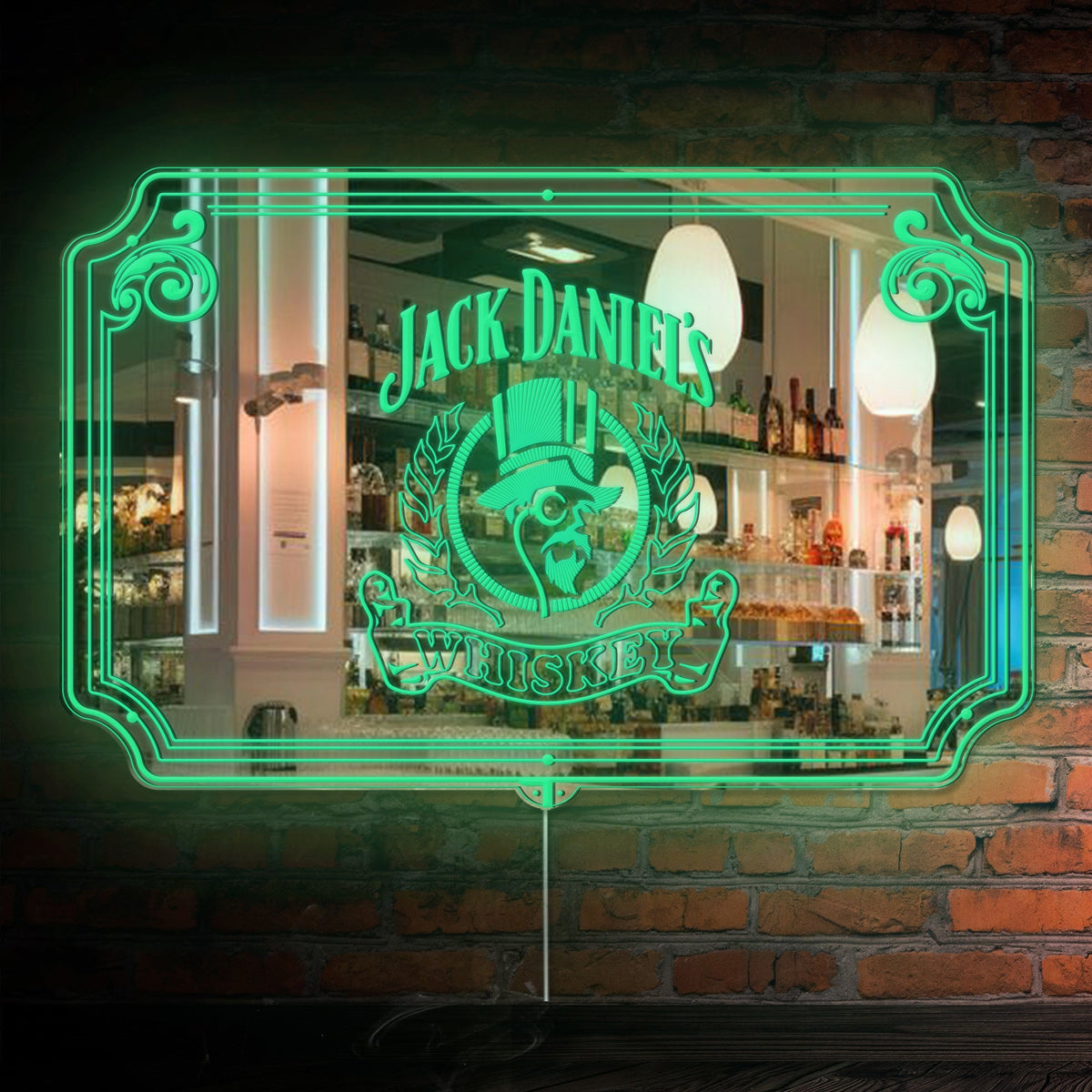 Jack Daniel's RGB LED Neon Sign with Elegant Mirror Backing | PROLEDSIGN