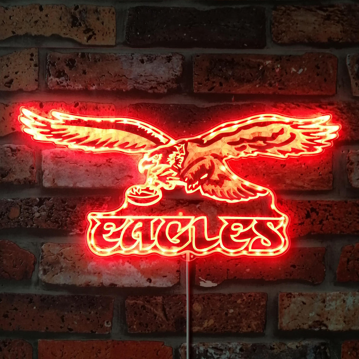 Philadelphia Eagles Dynamic RGB Edge Lit LED Sign | PROLEDSIGN