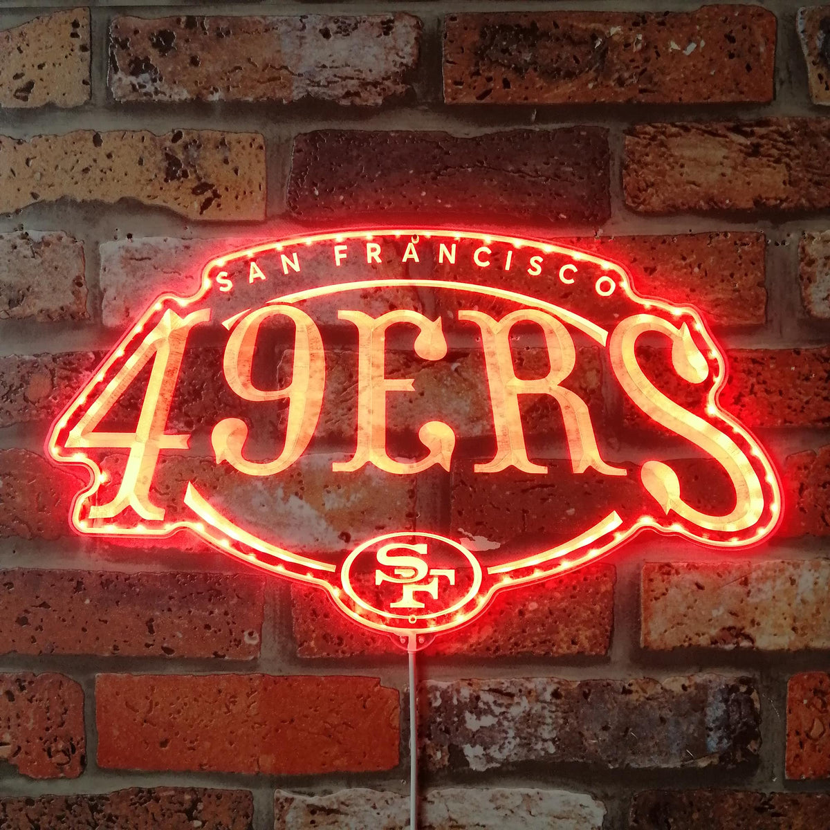 San Francisco 49ers RGB LED Sign - Dynamic NFL Team Light | LED LAB CAVE