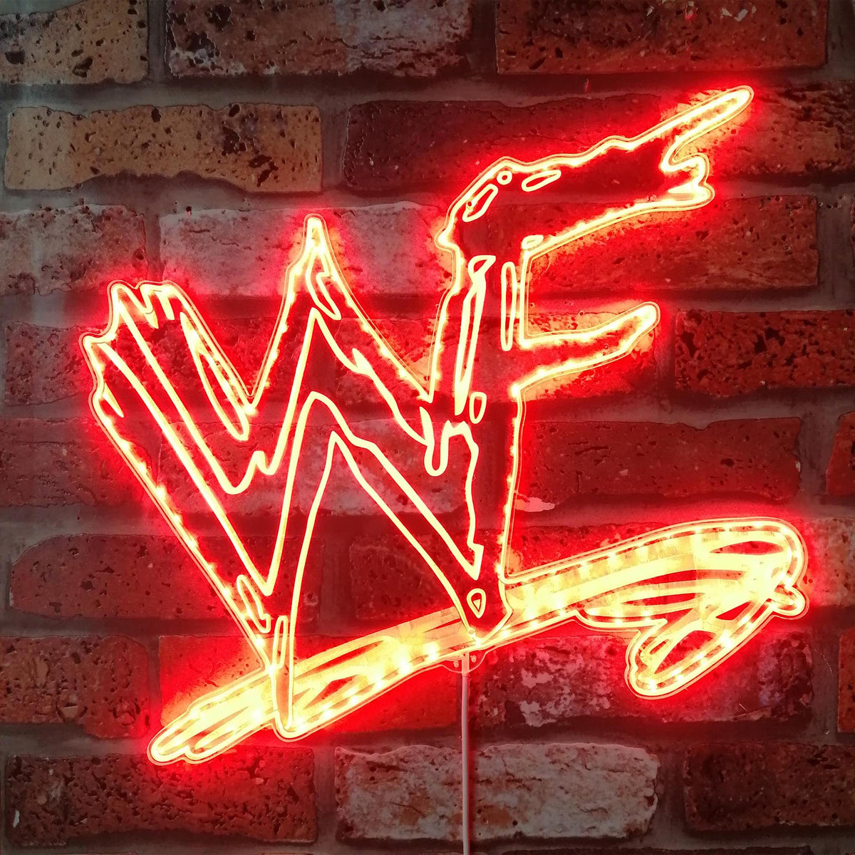 WWE Dynamic RGB Edge Lit LED Sign | LED LAB CAVE