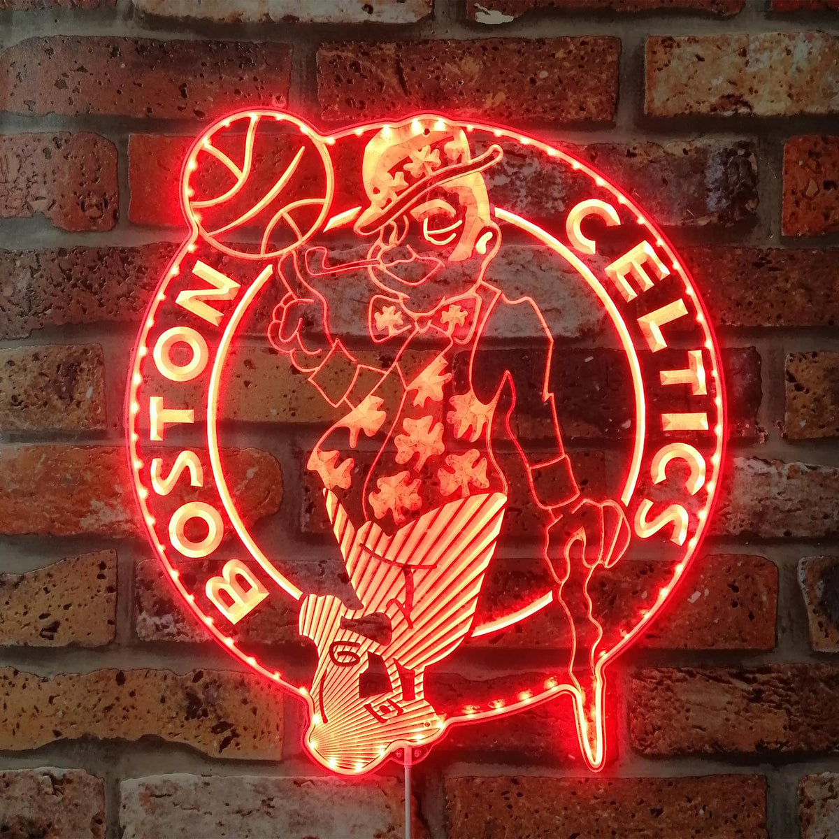 Boston Celtics Dynamic RGB Edge Lit LED Sign | PROLEDSIGN