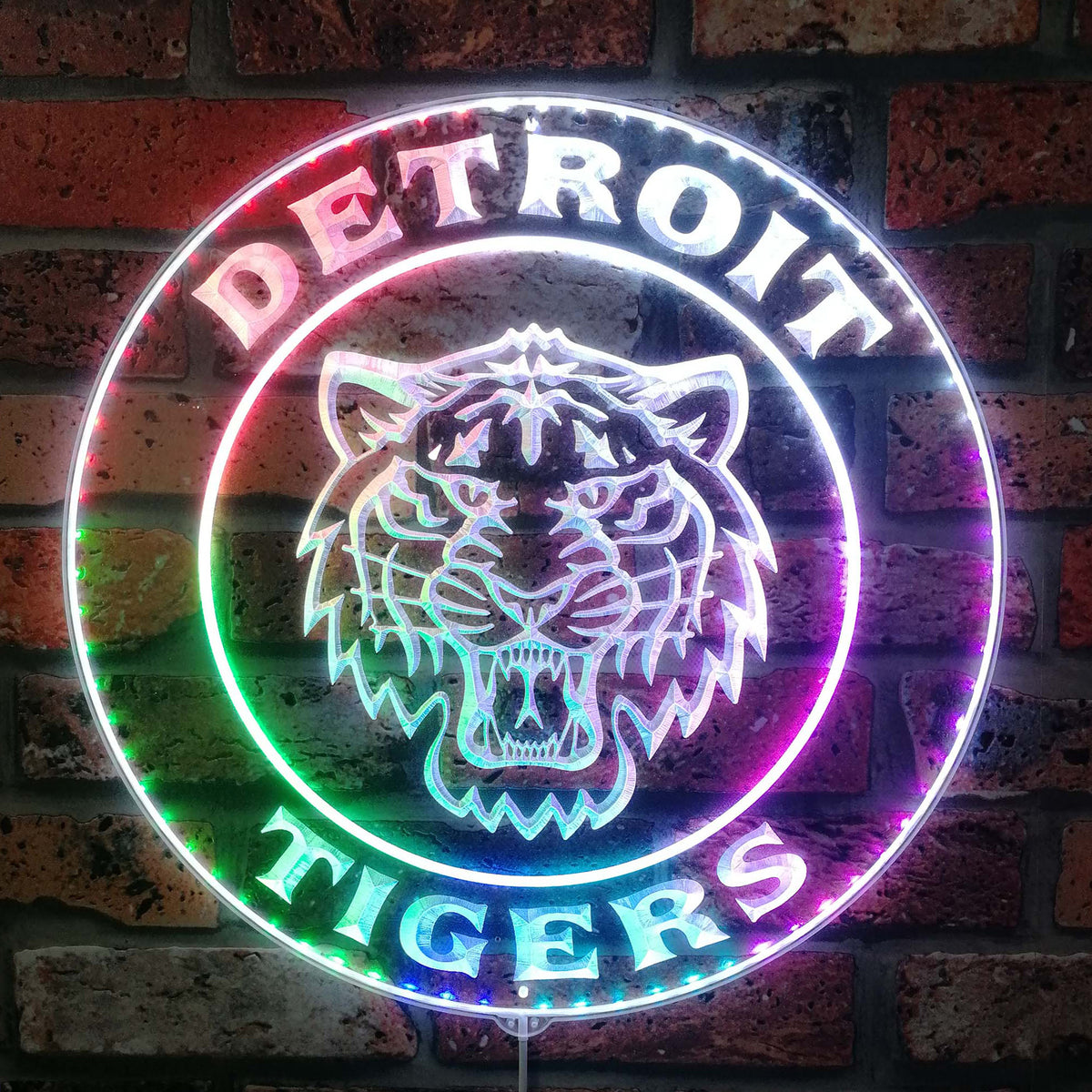 Detroit Tigers Baseball Dynamic RGB Edge Lit LED Sign | PROLEDSIGN