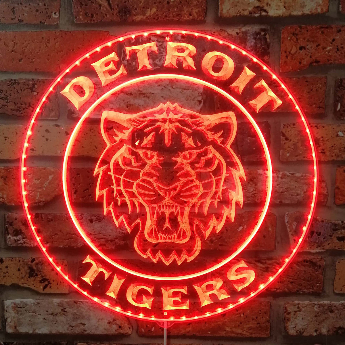 Detroit Tigers Baseball Dynamic RGB Edge Lit LED Sign | PROLEDSIGN