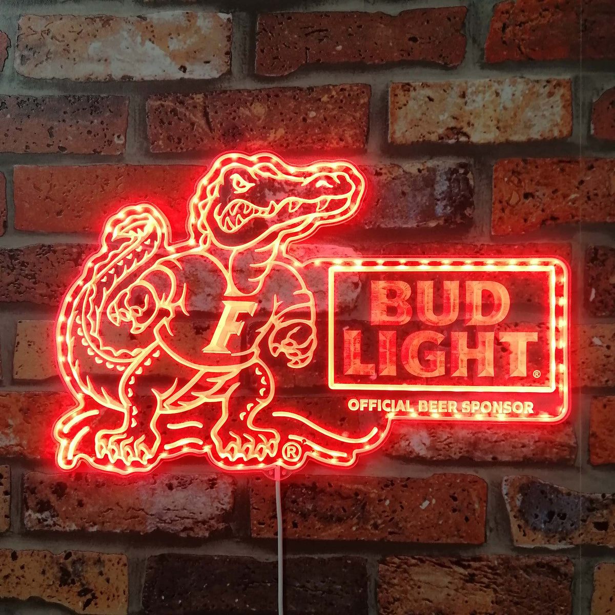 Bud Light & Florida Gators Dynamic RGB Edge Lit LED Sign | PROLEDSIGN