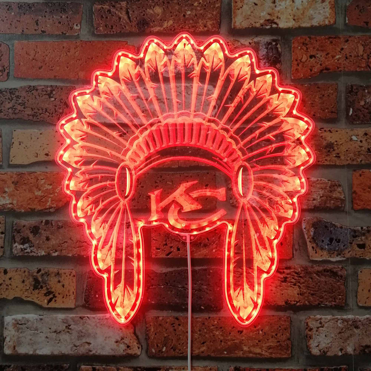 Kansas City Chiefs Dynamic RGB Edge Lit LED Sign | PROLEDSIGN