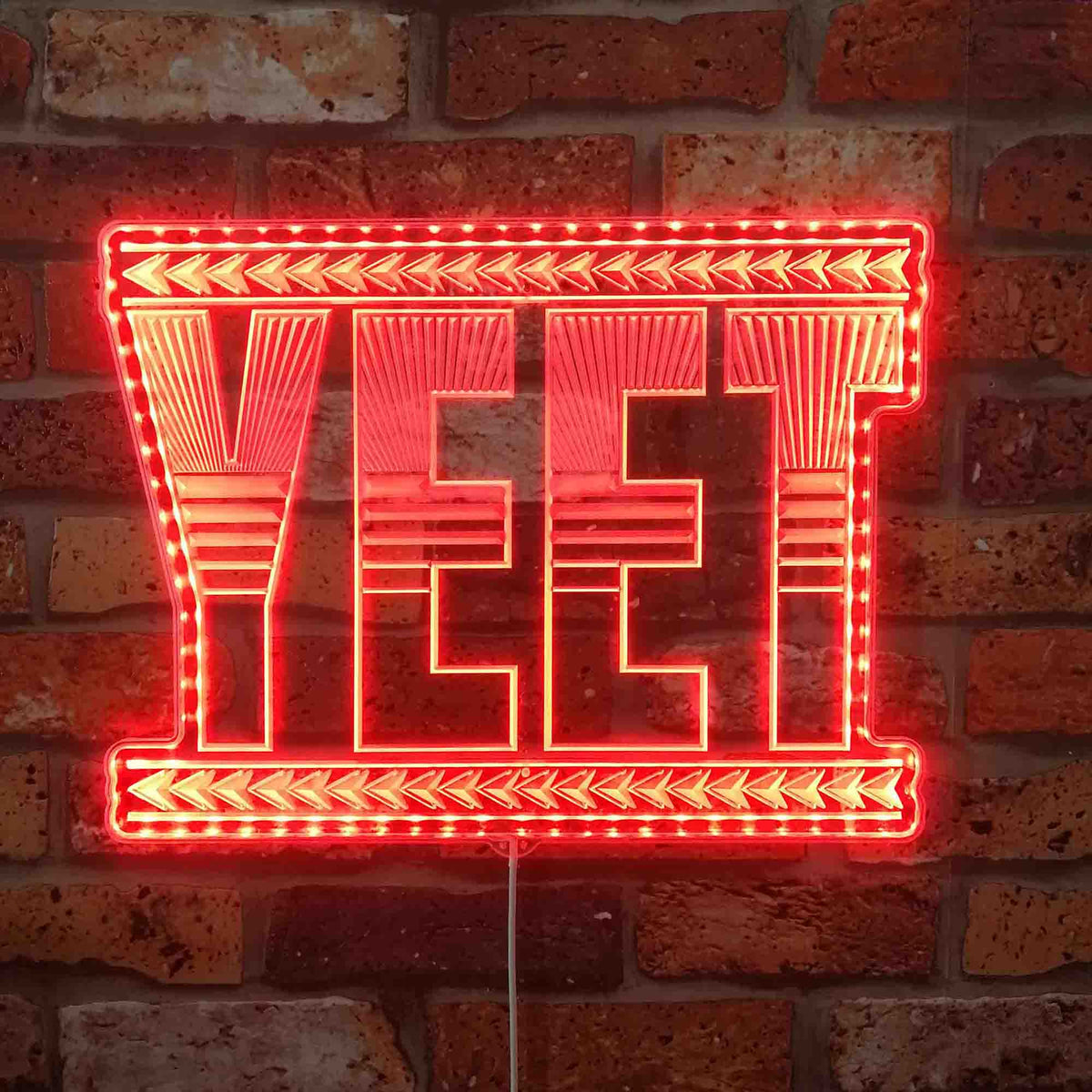 Yeet Wwe Dynamic RGB Edge Lit LED Sign | PROLEDSIGN