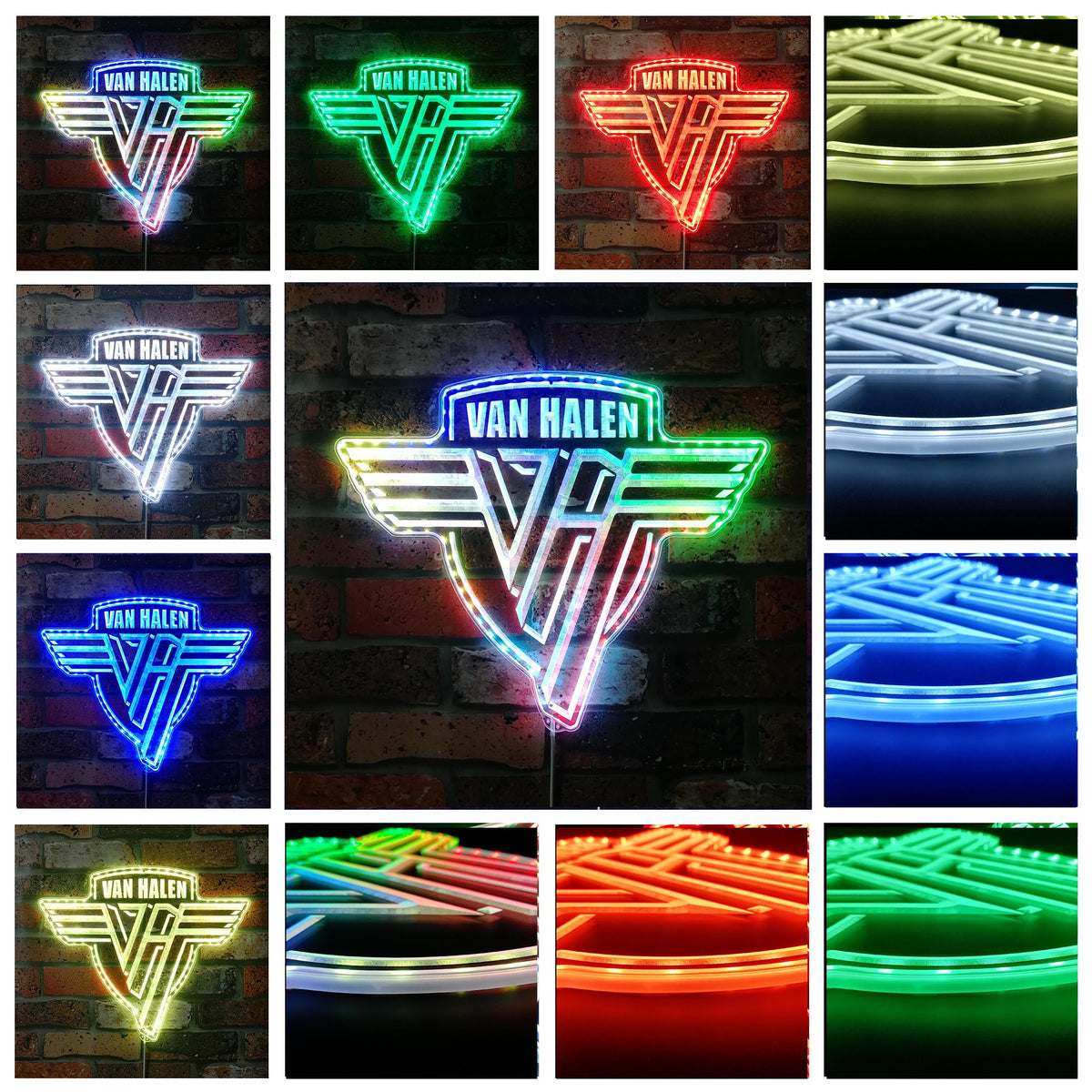 Van Halen Dynamic RGB Edge Lit LED Sign | PROLEDSIGN