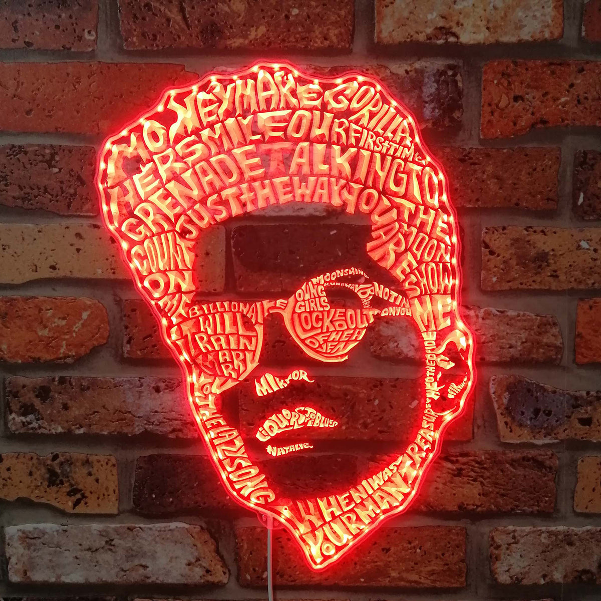 Bruno Mars Dynamic RGB Edge Lit LED Sign | PROLEDSIGN