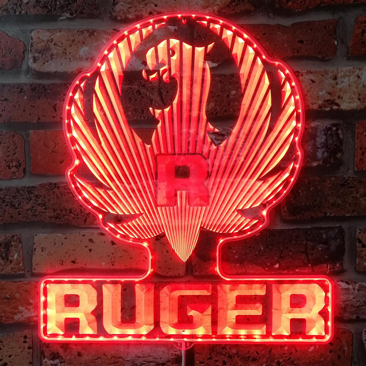 Ruger Dynamic RGB Edge Lit LED Sign | LED LAB CAVE