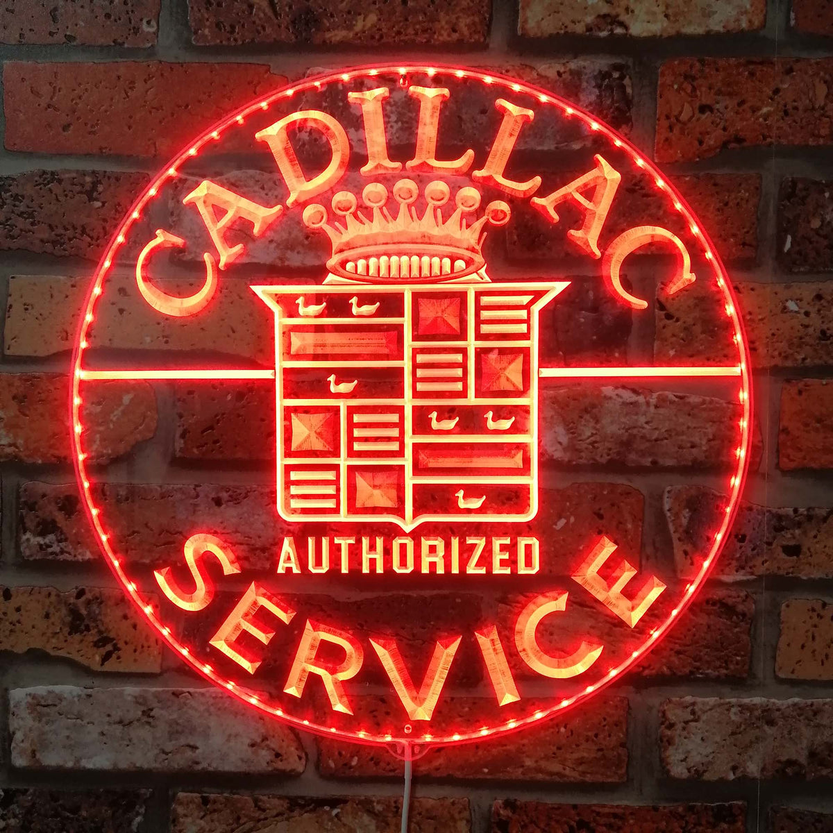 Cadillac Dynamic RGB Edge Lit LED Sign | PROLEDSIGN