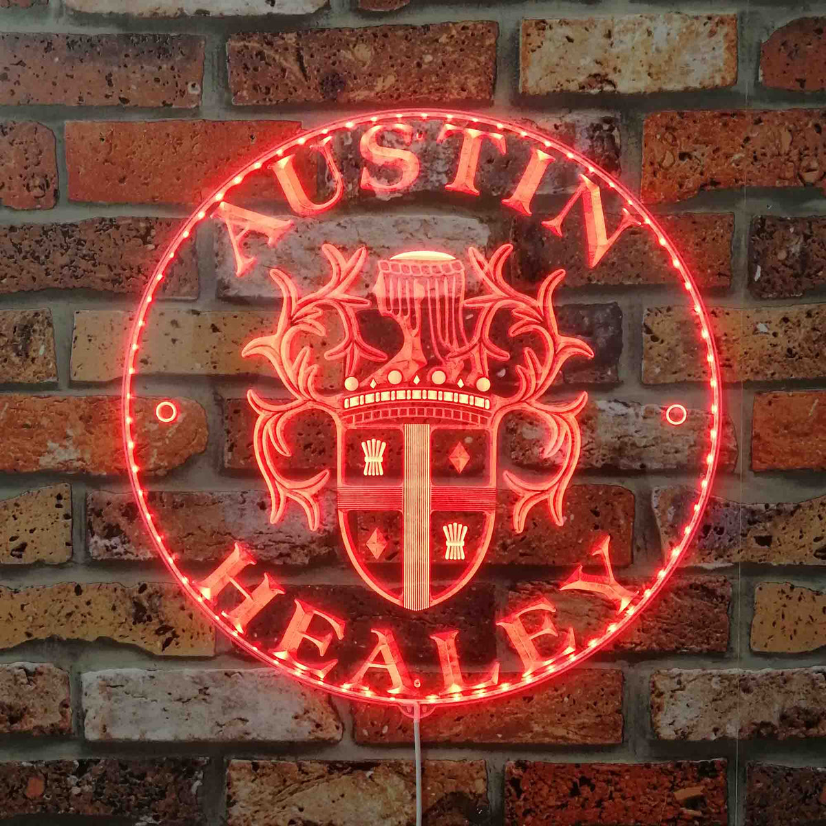 Austin Healey Dynamic RGB Edge Lit LED Sign | PROLEDSIGN