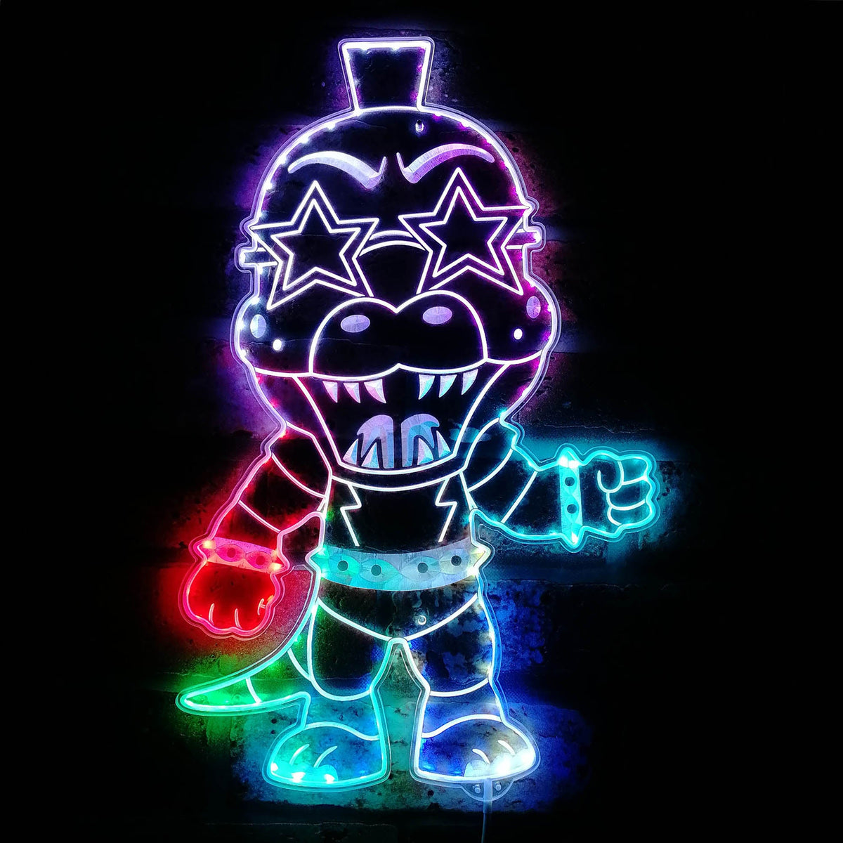 Five nights at Freddy's Monty Gator Dynamic RGB Edge Lit LED Sign ...