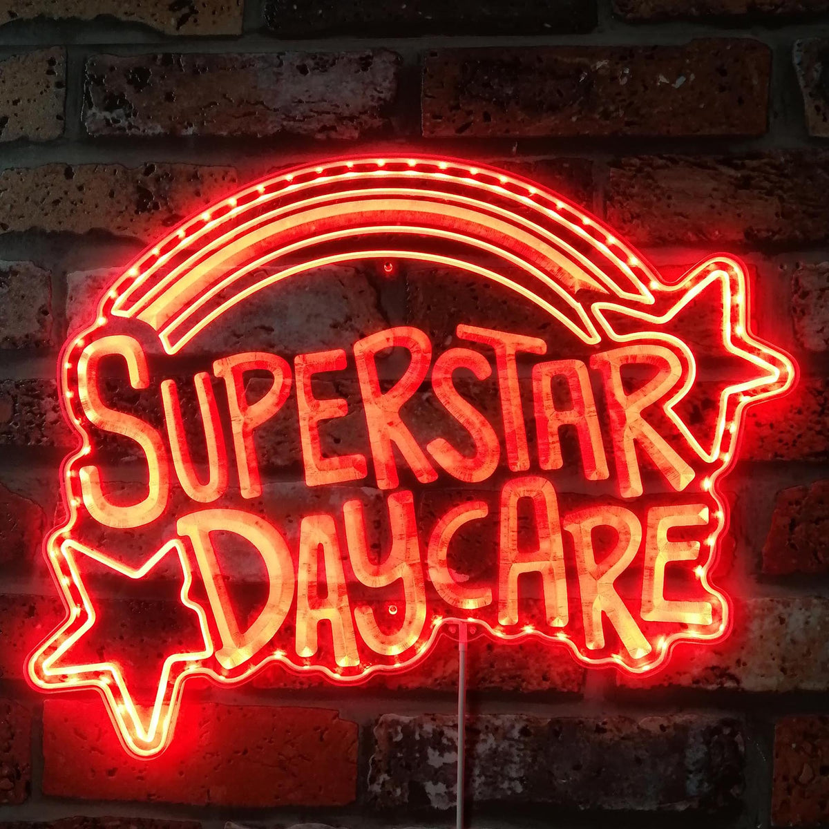Superstar Daycare FNAF Dynamic RGB Edge Lit LED Sign | ledlabcave