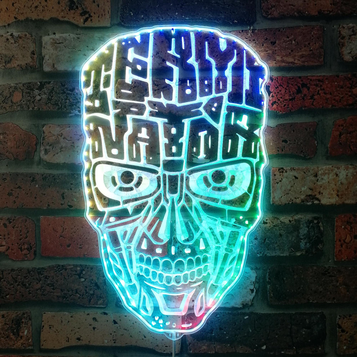 Terminator Dynamic RGB Edge Lit LED Sign | PROLEDSIGN