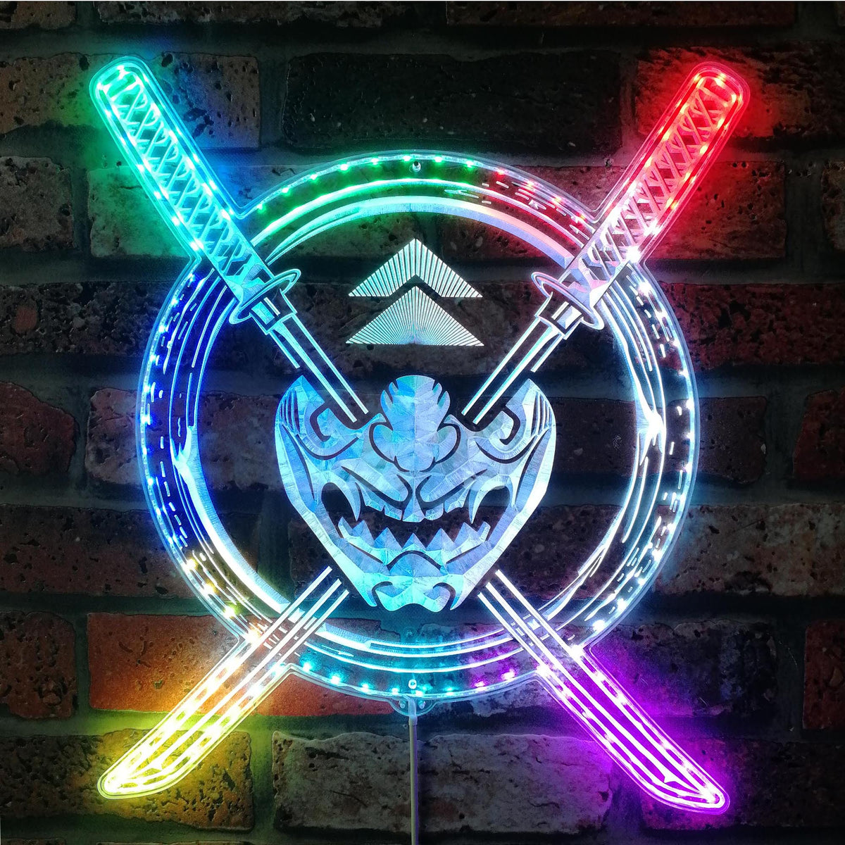 Ghost of Tsushima Samurai Dynamic RGB Edge Lit LED Sign | LEDLABCAVE