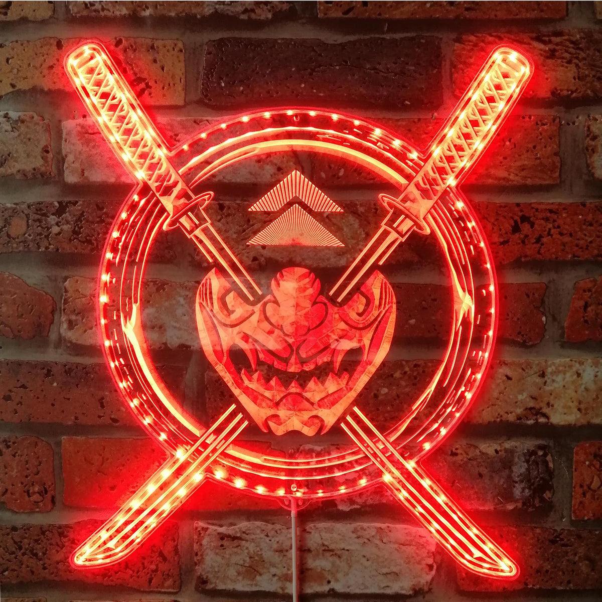 Ghost of Tsushima Samurai Dynamic RGB Edge Lit LED Sign | LEDLABCAVE