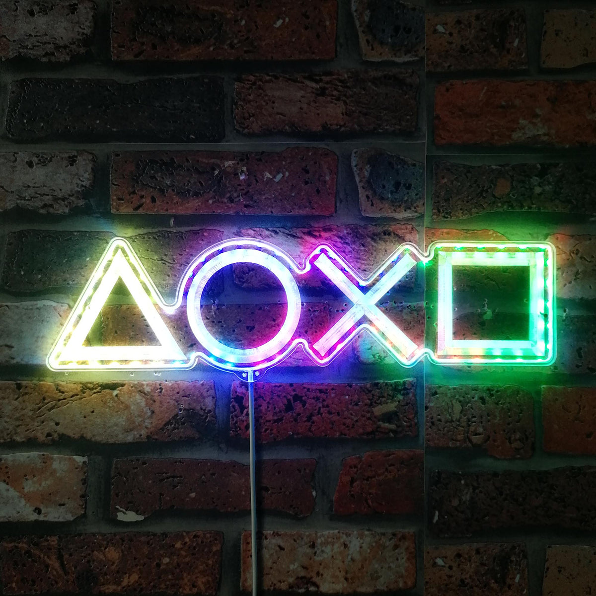 Playstation Icons Dynamic RGB Edge Lit LED Sign | LED LAB CAVE