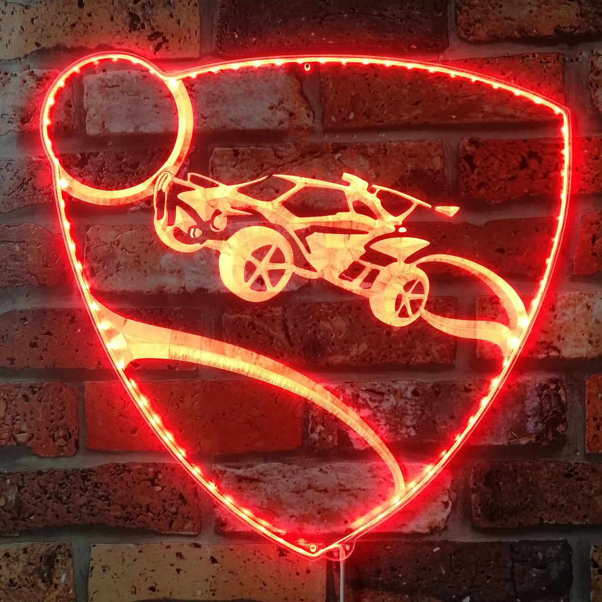 Rocket League Dynamic RGB Edge Lit LED Sign | LED LAB CAVE