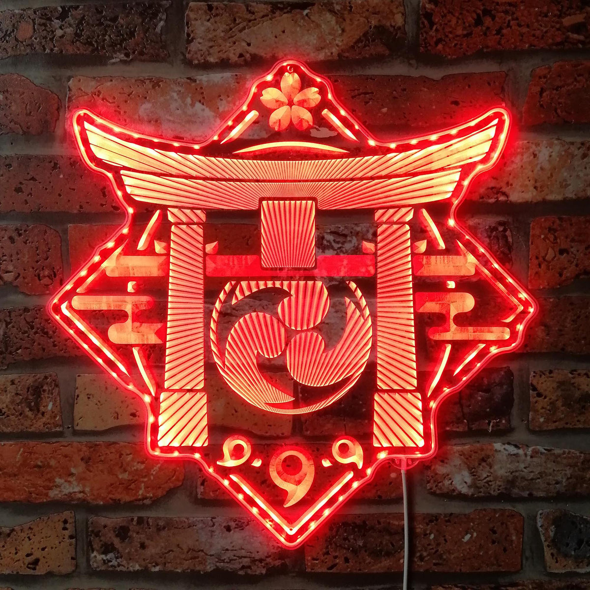 Genshin Dynamic RGB Edge Lit LED Sign | LED LAB CAVE