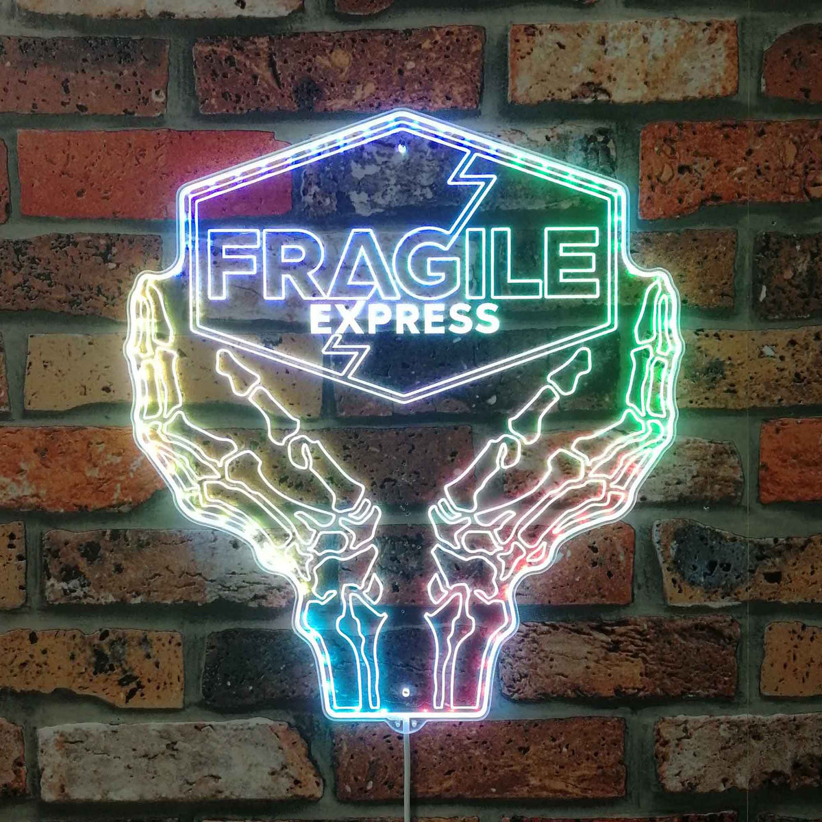 Death Stranding Neon Fragile Express RGB Edge Lit LED Sign | ledlabcave