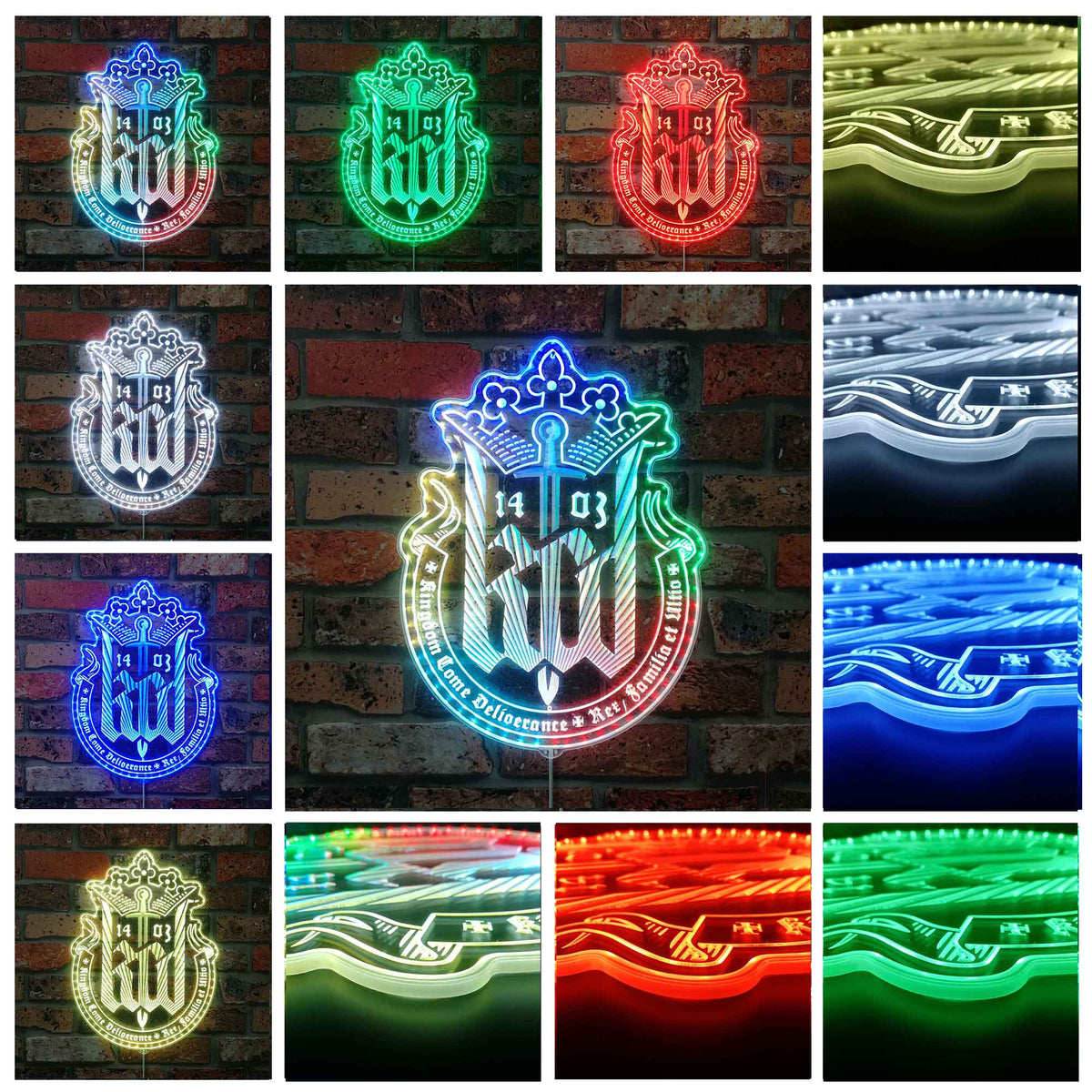 Kingdom Come Dynamic RGB Edge Lit LED Sign | ledlabcave