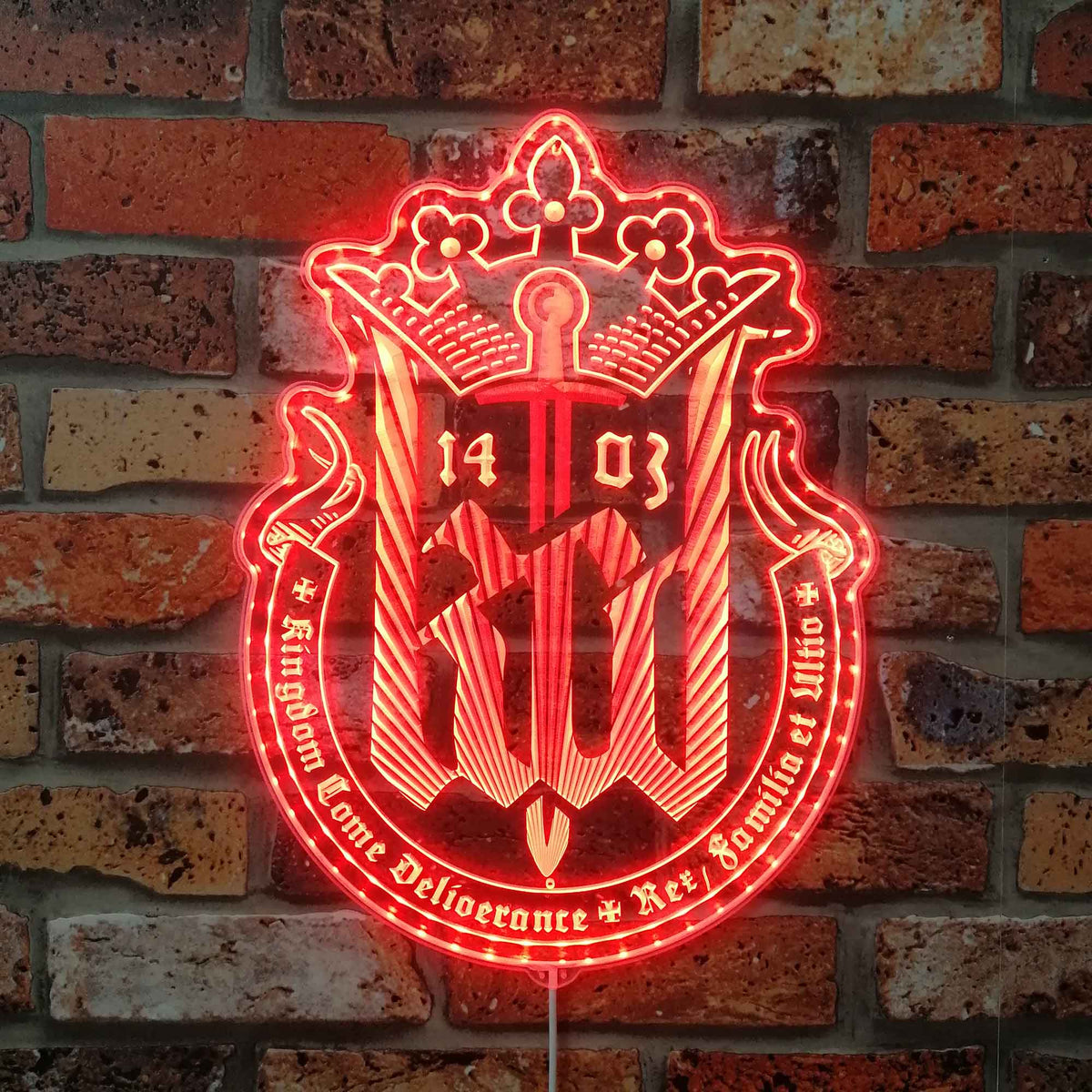 Kingdom Come Dynamic RGB Edge Lit LED Sign | ledlabcave