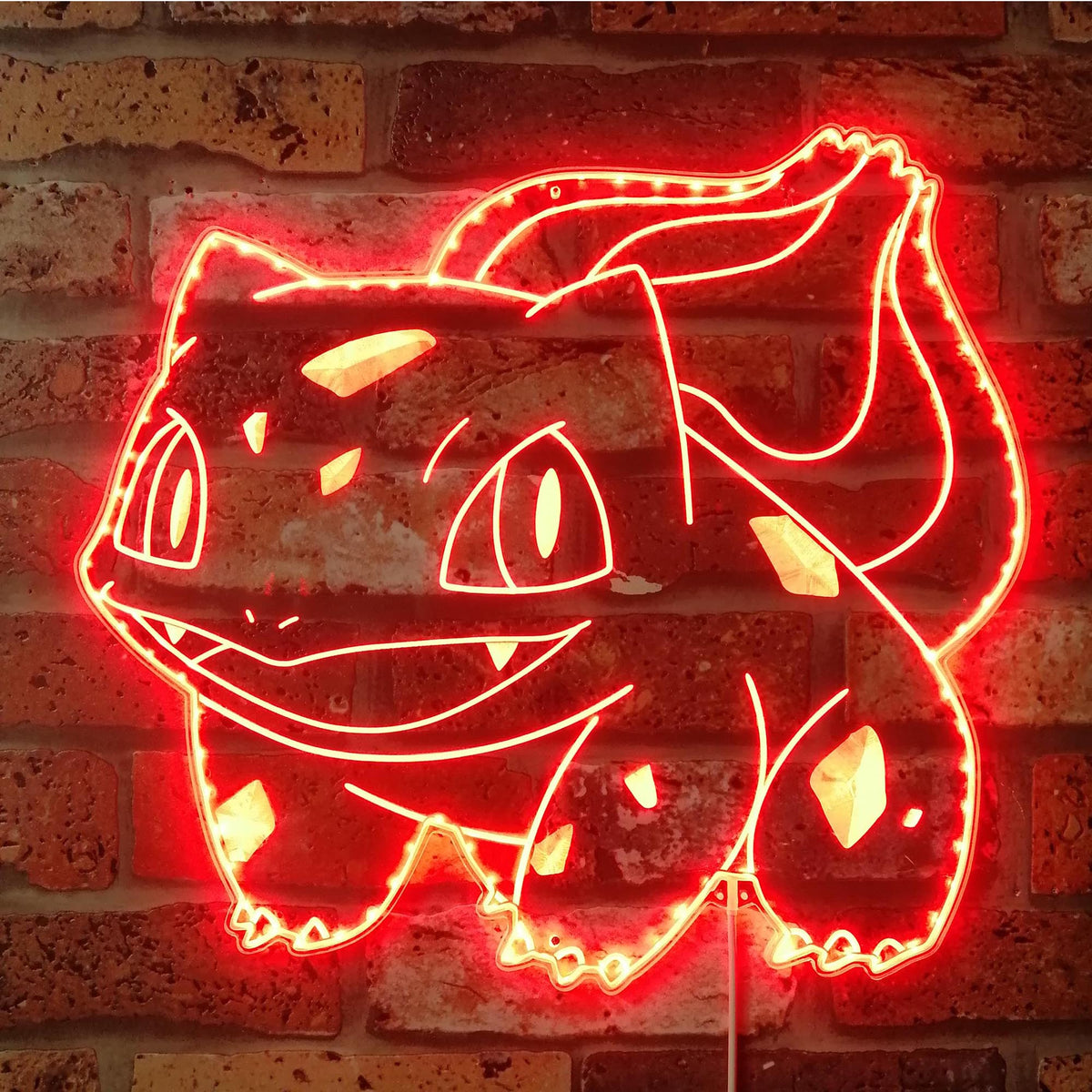 Bulbasaur Pokemon Dynamic RGB Edge Lit LED Sign | PROLEDSIGN