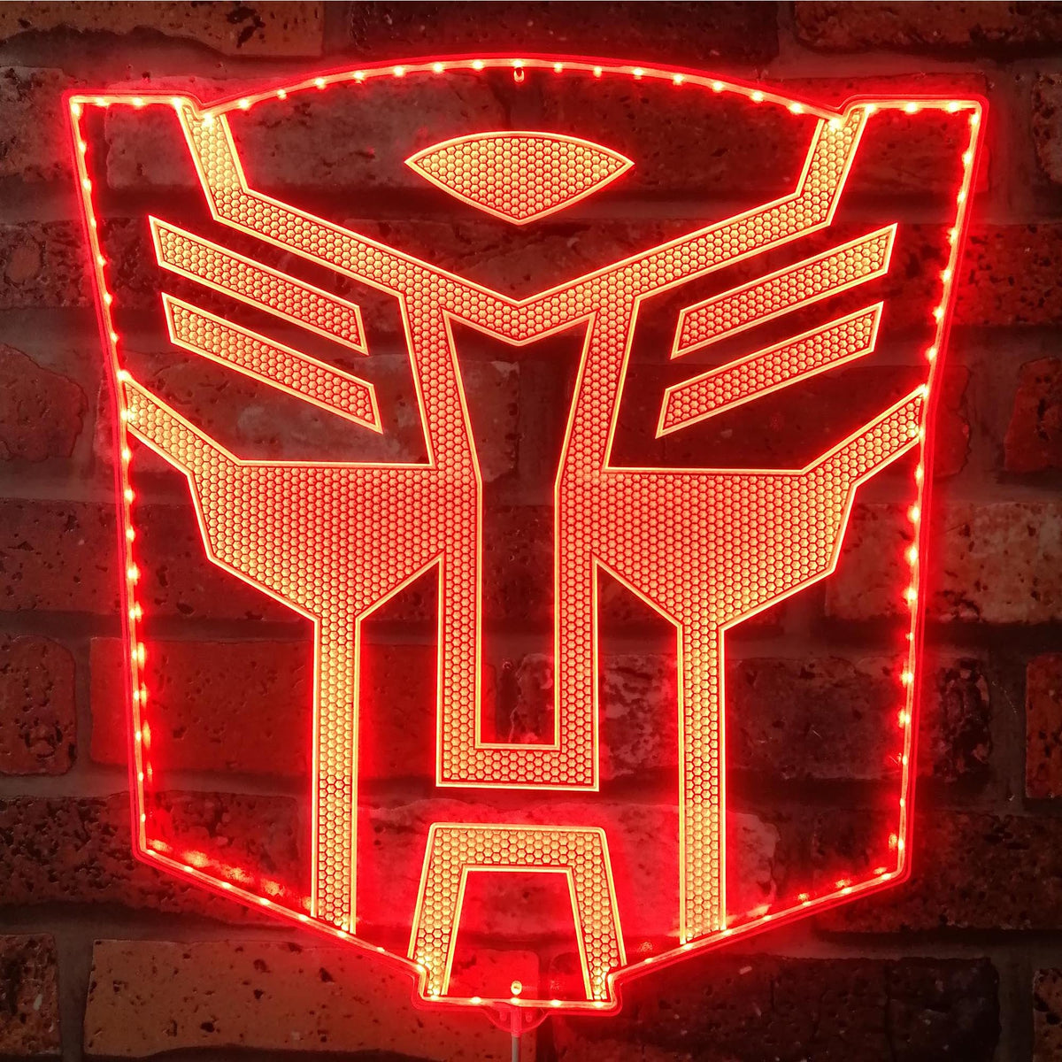 Transformers Dynamic RGB Edge Lit LED Sign | ledlabcave